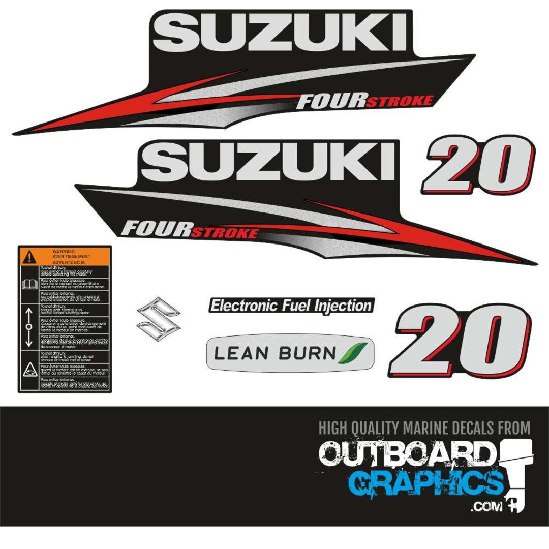 Suzuki DF20 20hp Four Stroke Outboard Engine Decals/sticker - Etsy