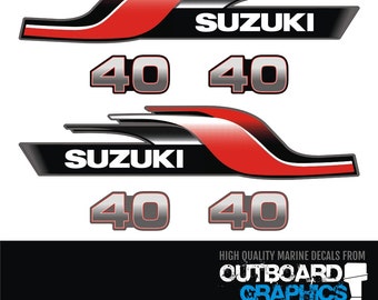 Suzuki DT140 140hp Two Stroke Oil Injected Outboard Engine Decals ...
