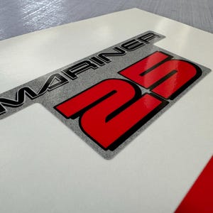 Mariner 25hp Two Stroke Outboard Engine Decals/sticker Kit - All US ...