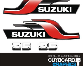 Suzuki DT30 30hp Two Stroke Outboard Engine Decals Sticker Set ...