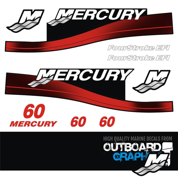 Mercury Outboard Decals - Etsy