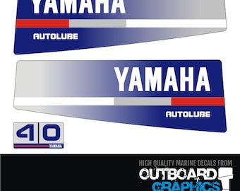 Yamaha 25hp Decal Kit 2stroke Outboard Engine Replacement - Etsy