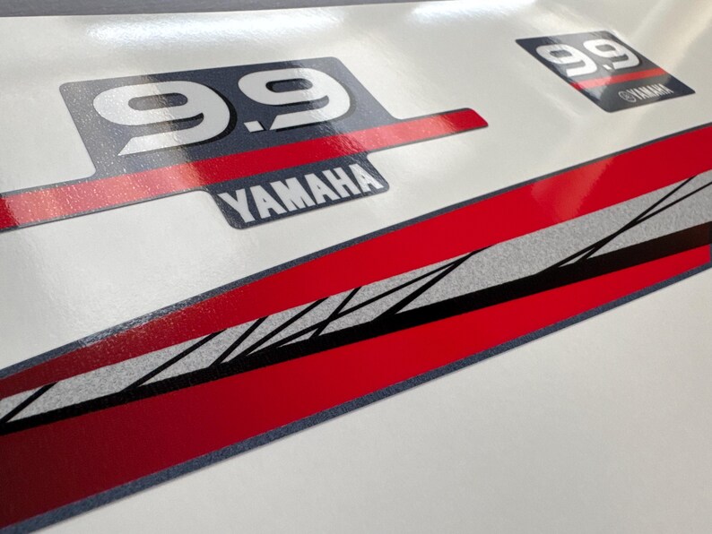 Yamaha 9.9hp Outboard Engine Decal Kit - Etsy