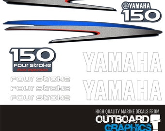 Yamaha 6 HP Four Stroke Outboard Engine Decals Sticker Set - Etsy
