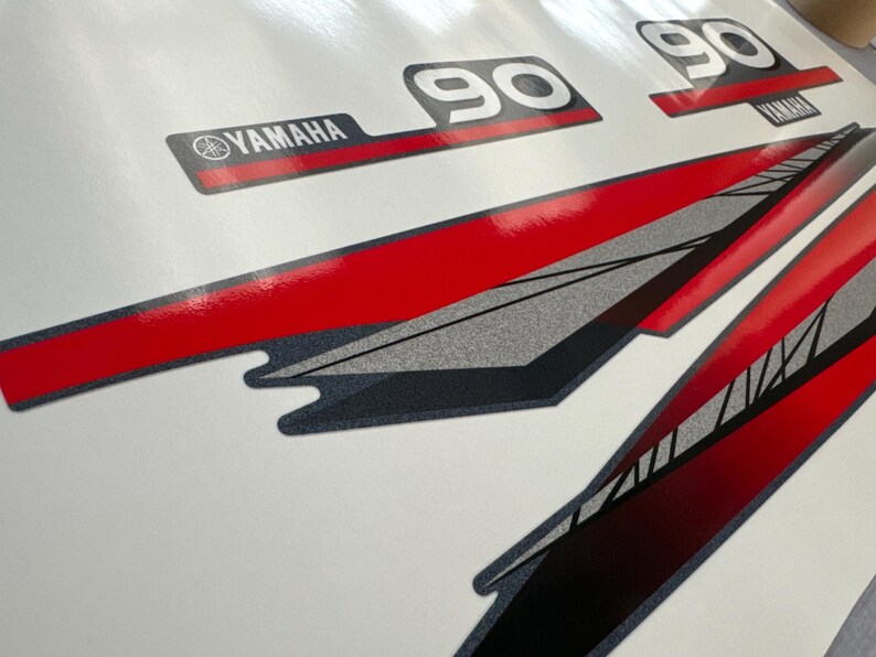 Yamaha 90HP Outboard Engine Decal Kit - Etsy