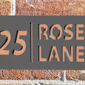 Contemporary House Sign Door Numbers Acrylic Door Signs Modern ...