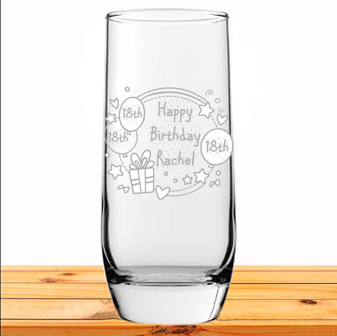 Personalised Engraved Bolero Hiball Glass Whisky/rum/vodka Birthday ...
