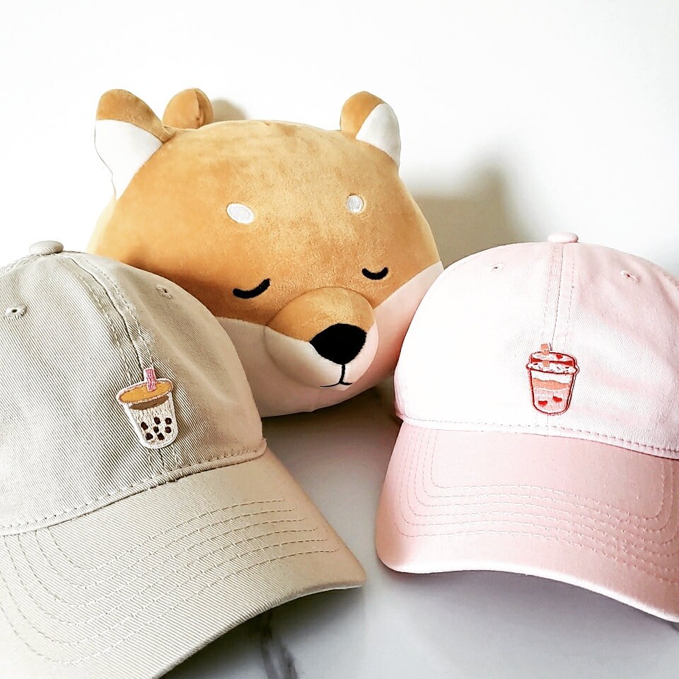 Boba Milk Tea Hat Boba Baseball/Dad Cap Baseball/Dad Cap - Etsy.de