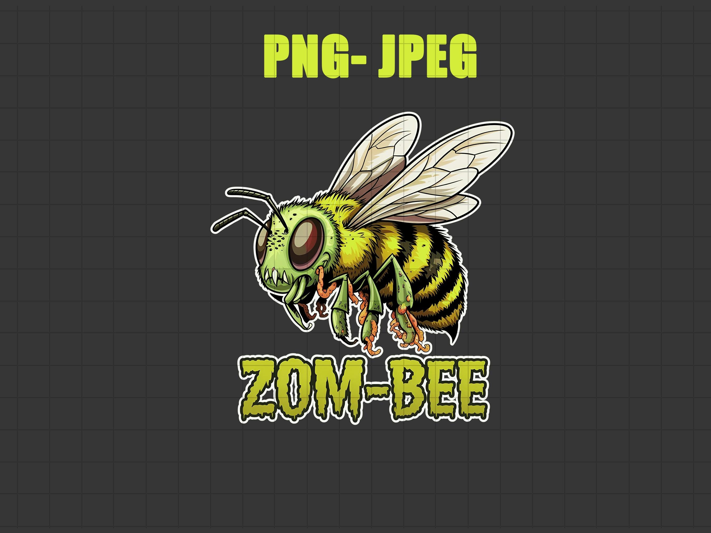 Zombee Png, Zombee Jpeg, Bumble Bee, Clipart, Halloween Png, Funny ...