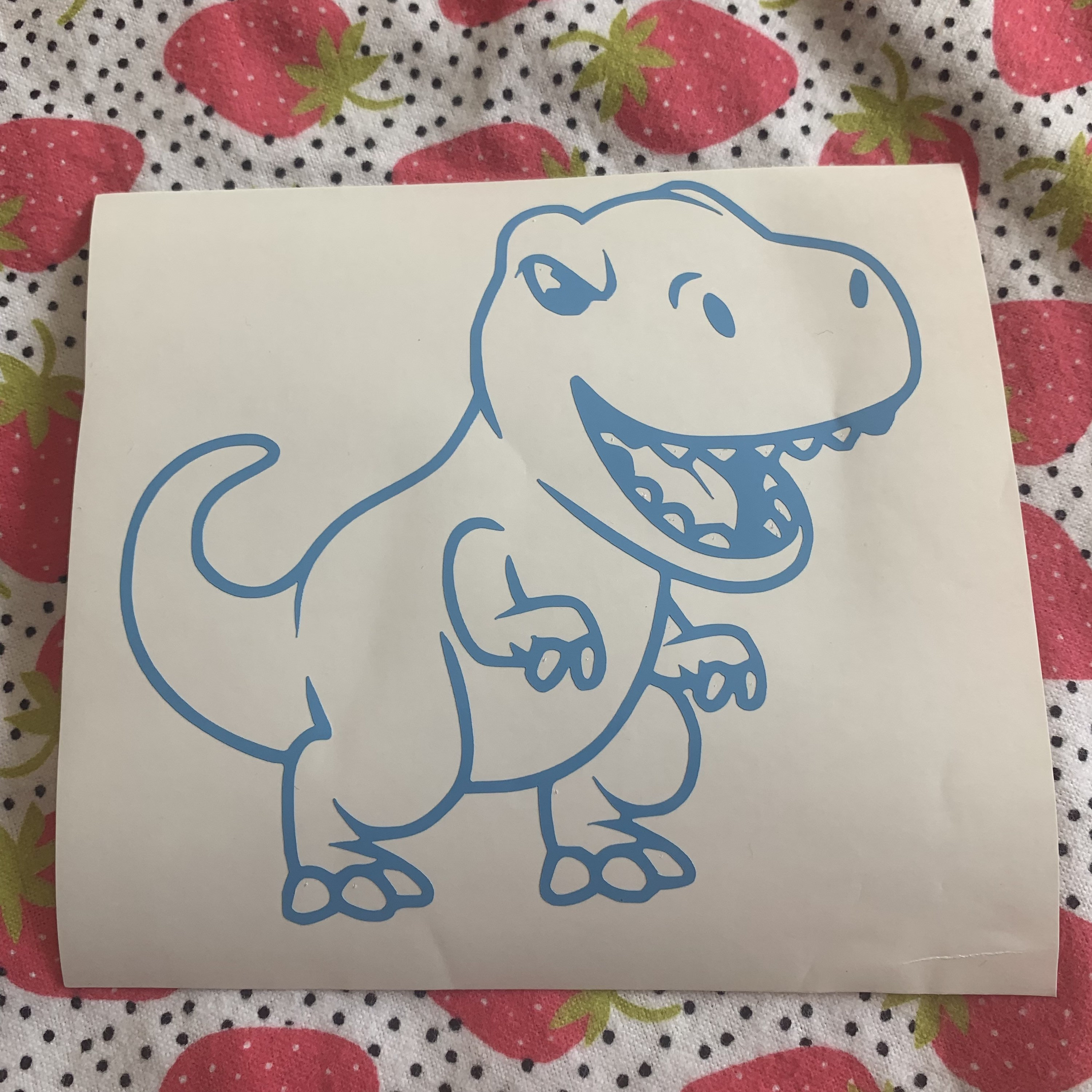 Dinosaur T Rex Permanent Vinyl Decal in Pretty Holographic or - Etsy