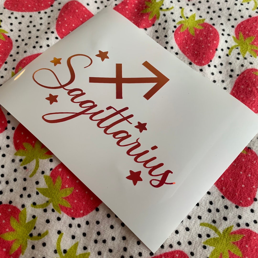 Sagittarius Horoscope Permanent Vinyl Decal in Pretty - Etsy Österreich
