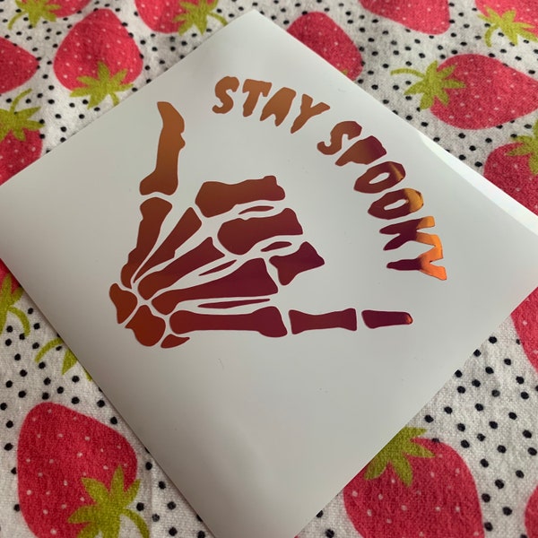 Spooky Decal Sticker - Etsy