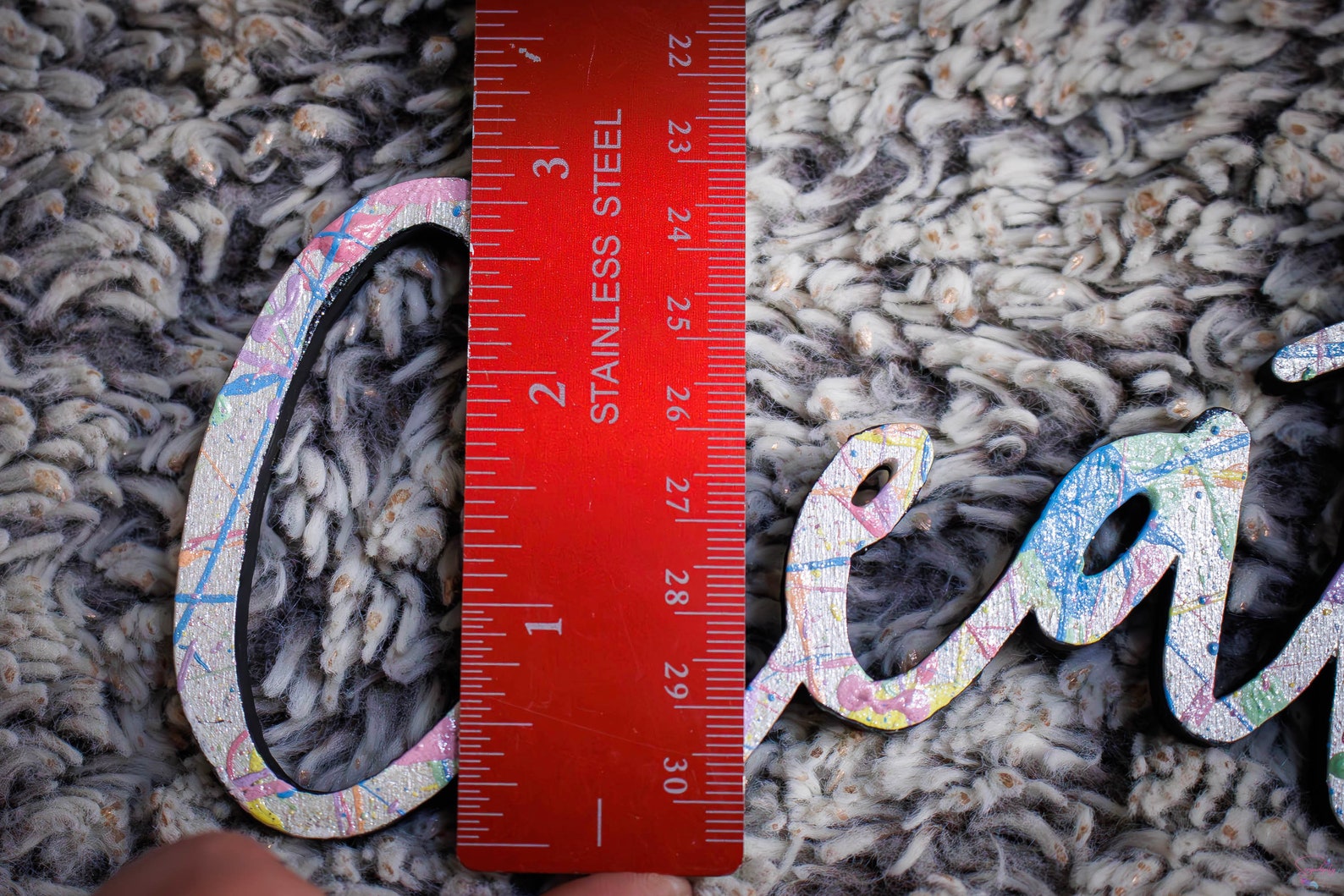 Create Shimmering Rainbow Paint Splatter Sign Home Decoration LGBTQIA ...