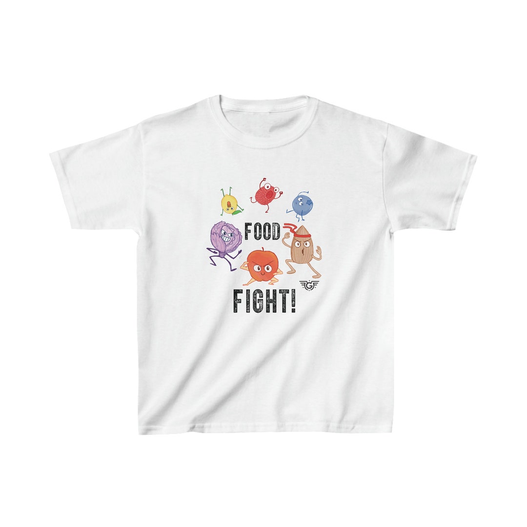 Food Fight Kids Tee - Etsy