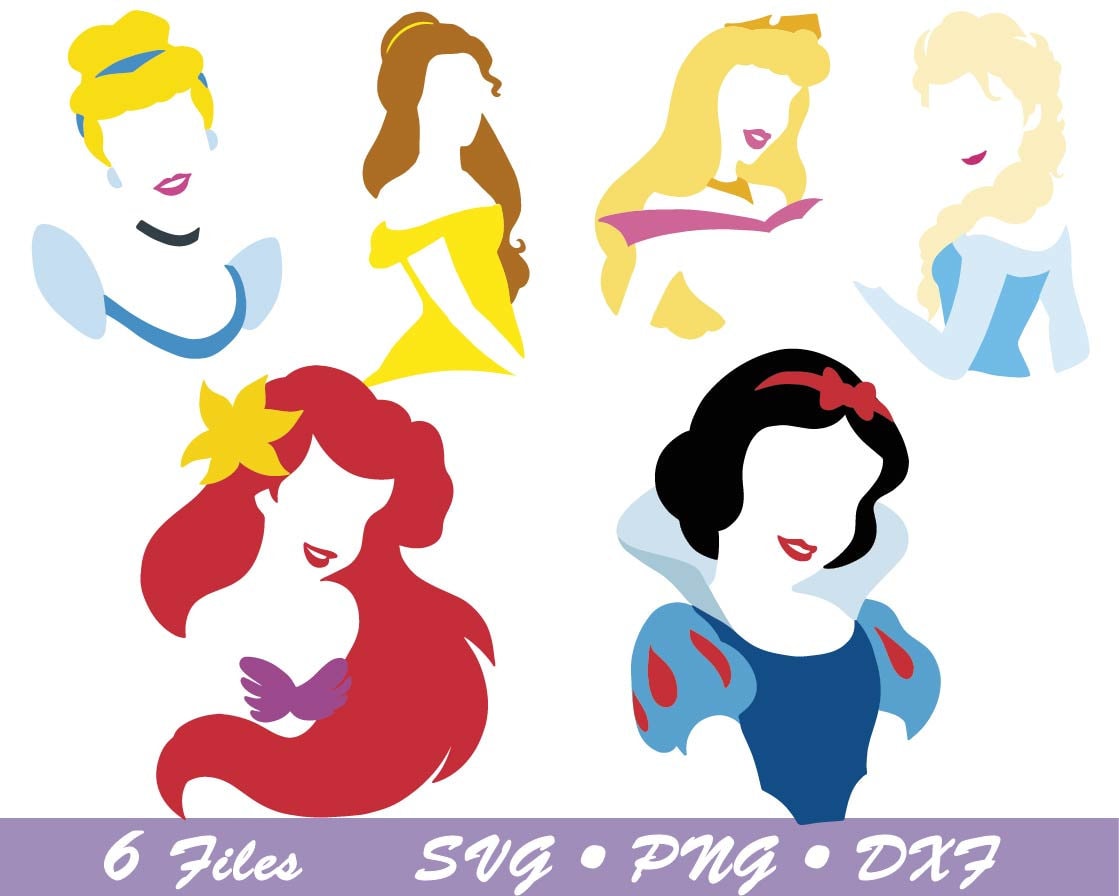 Princess Silhouette Svg Brave Svg Princess Png Princess Etsy