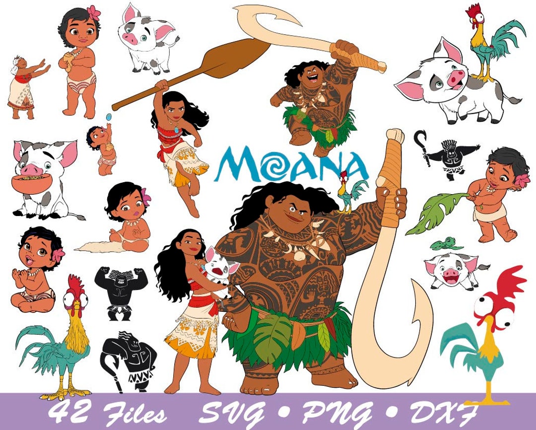 Moana Svg Bundle, Kakamora Svg, Moana Adventure Svg, Hei Hei Svg, Pua ...