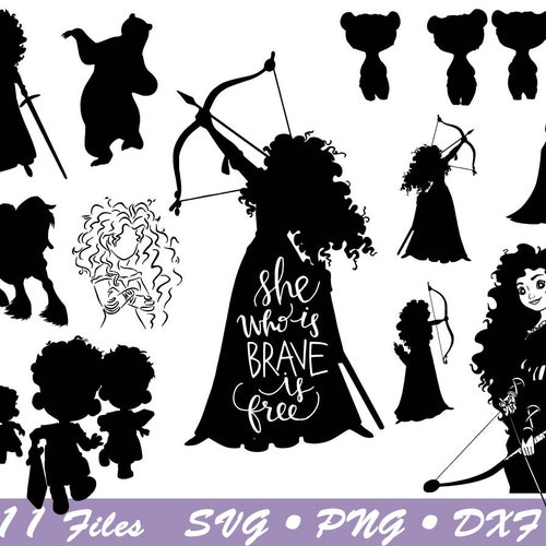 Brave Svg Merida Svg Disney Princess Svg Princess Svg - Etsy
