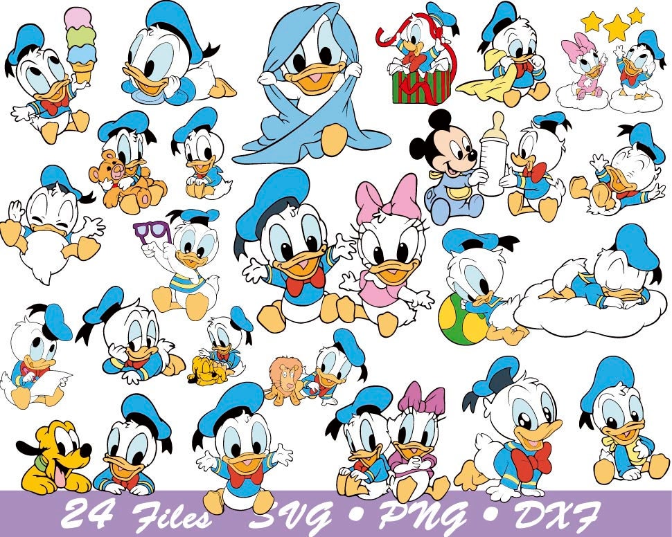 Malvorlagen Donald Duck Baby Baby Donald Duck Etsy Nederland