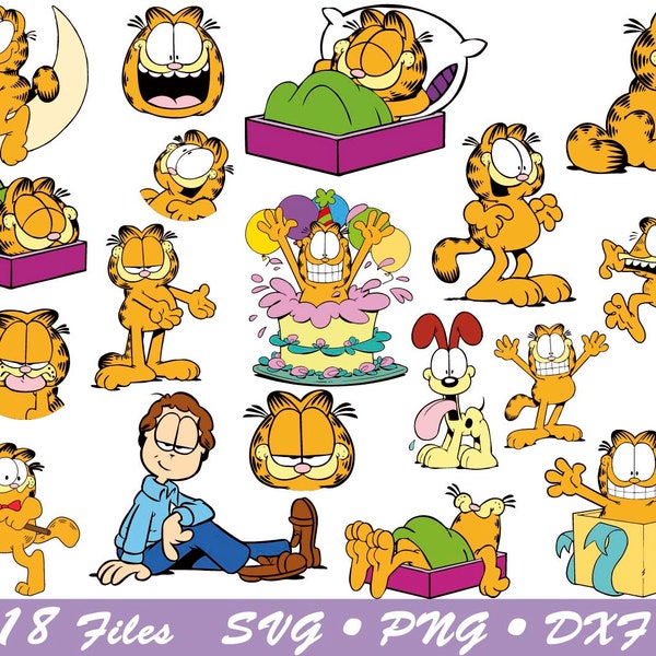 Garfield Svg - Etsy