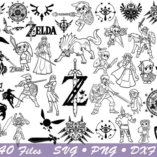 Zelda Game Legend of Zelda Z Bundle Logo Zelda Svg Cricut - Etsy
