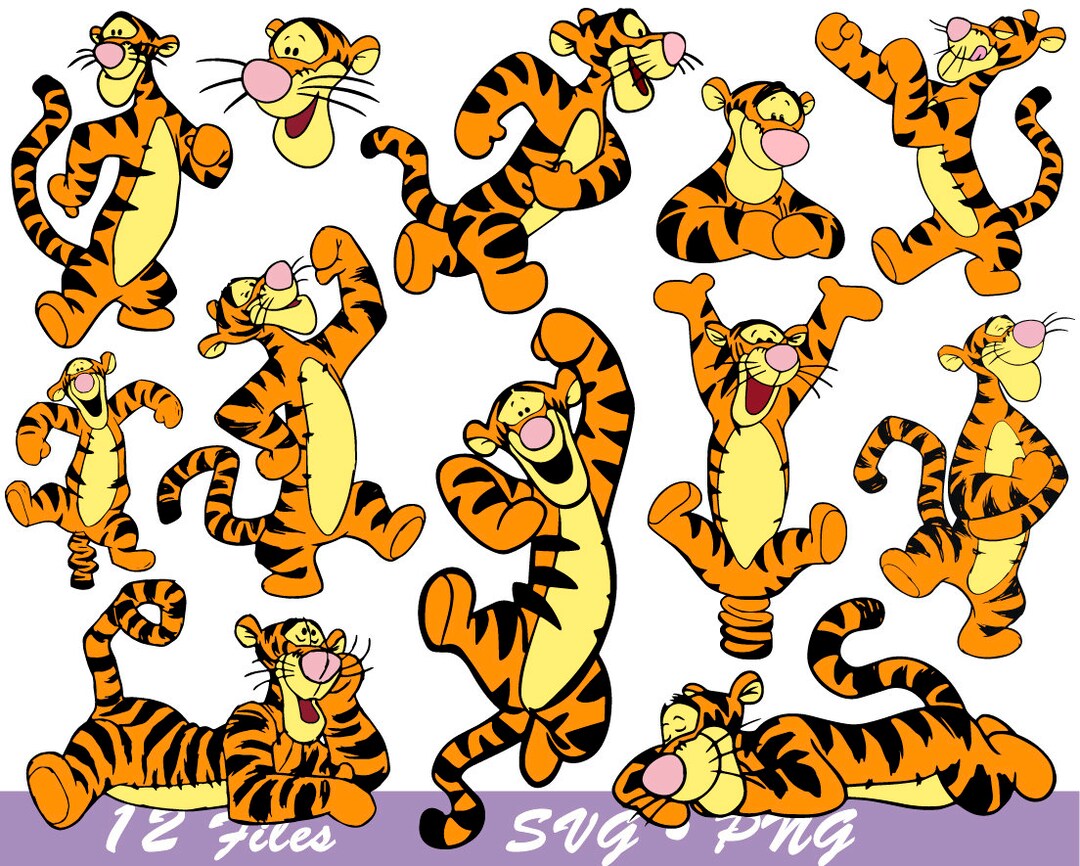 Special Tiggers Svg, Layered Tigger Svg, Classic Tigger Svg, Tigger Silhouette Svg, Pooh Bear ...