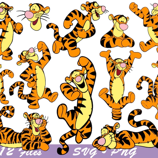 Tigger Svg - Etsy