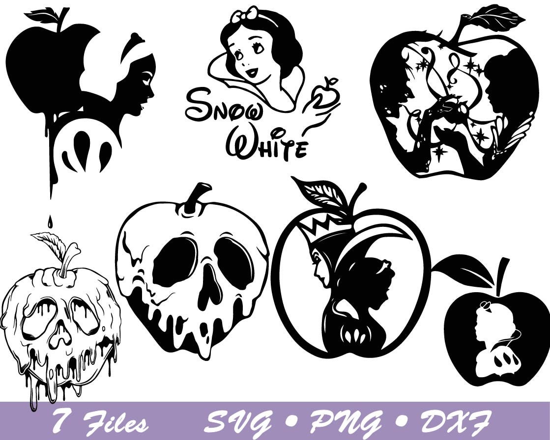 Snow White Apple Drawing