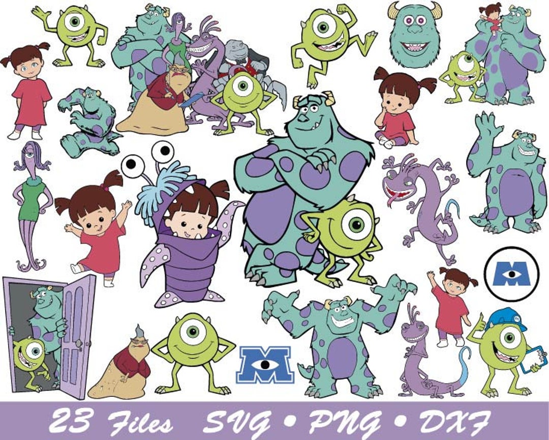 Monsters Svg, Monsters Svg Bundle, Monsters Boo Svg, Sully Svg, Kids ...