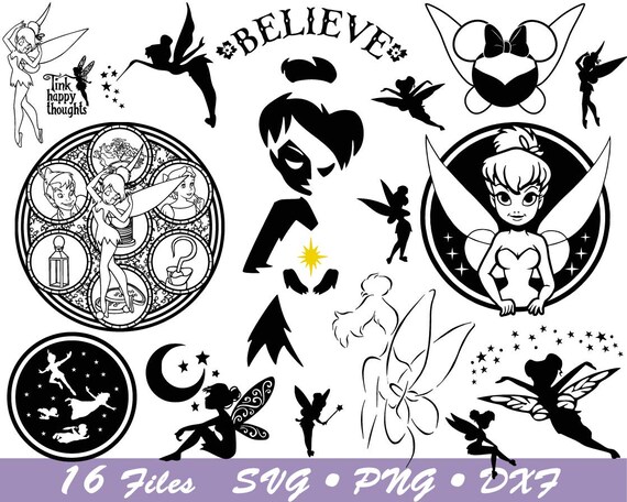 Tinkerbell Silhouettes Clip Art Tinkerbell PNG, Vector, PSD, And