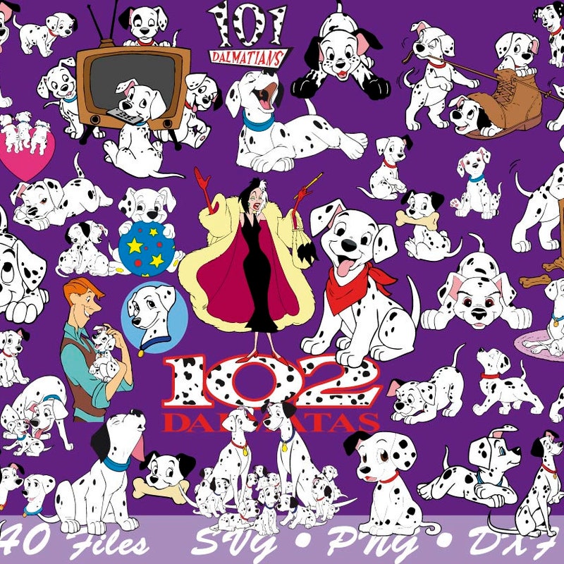 101 Dalmatians Svg - Etsy