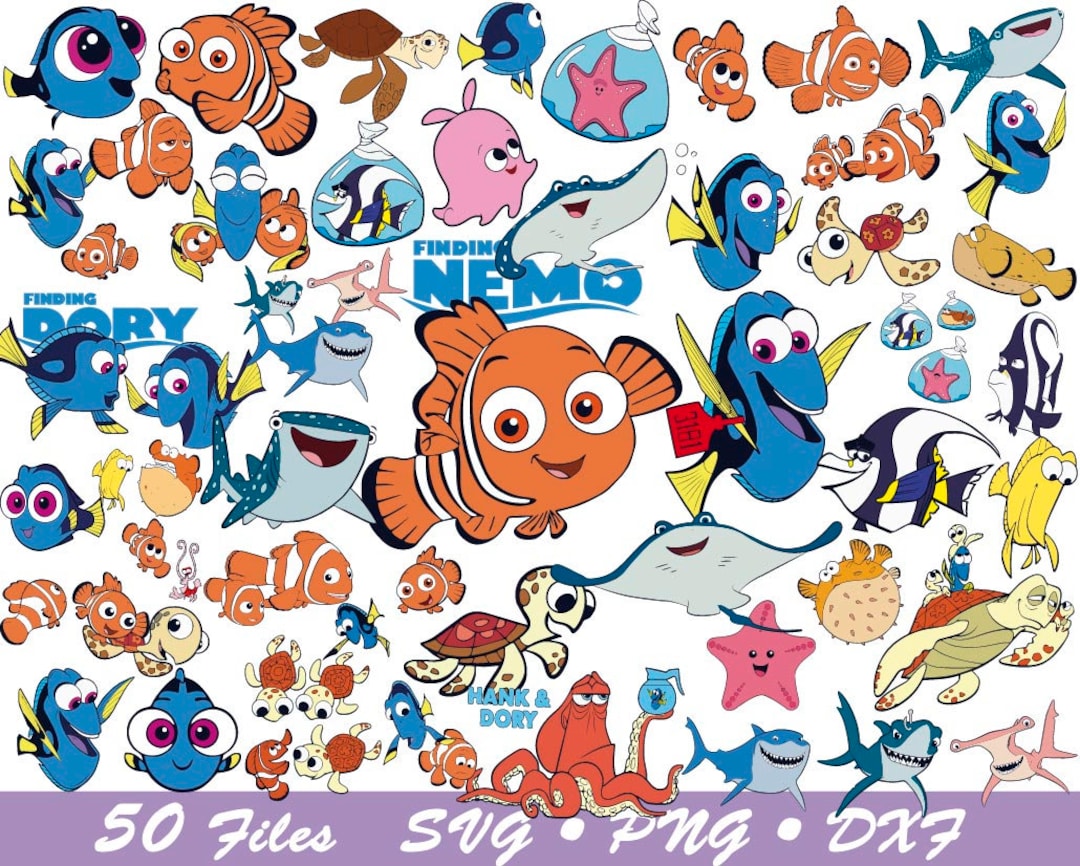 Finding Nemo Svg, Nemo Svg, Finding Nemo Cricut, Dory Svg, Finding Dory ...
