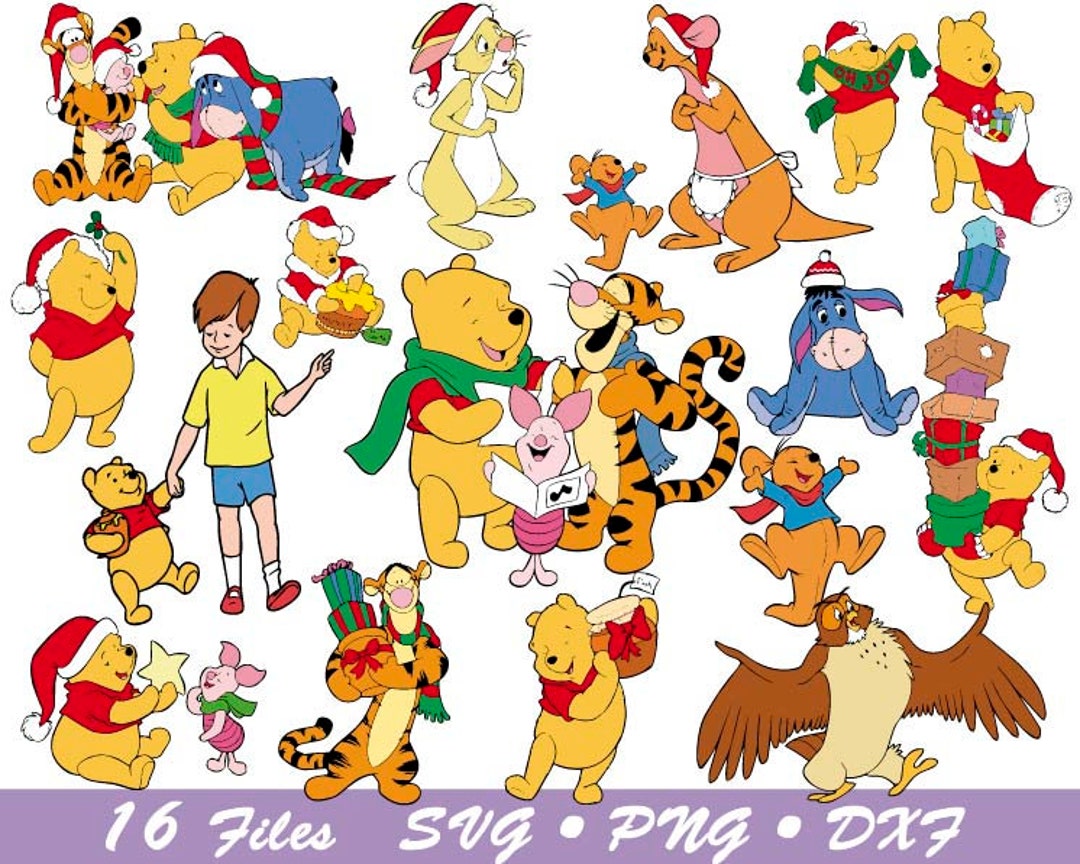 Winnie Pooh Svg, Winnie Pooh Characters, Bear Svg, Kids Birthday Svg ... Winnie Pooh Svg, Winnie Pooh Characters, Bear Svg, Kids Birthday Svg ...