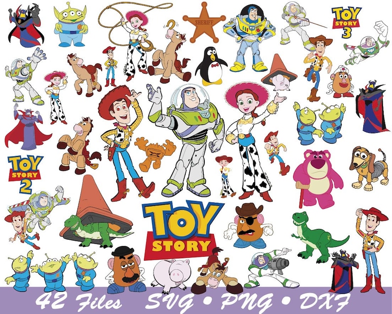 Toy Story Svg Toy Story Characters Svg Toy Svg Birthday - Etsy