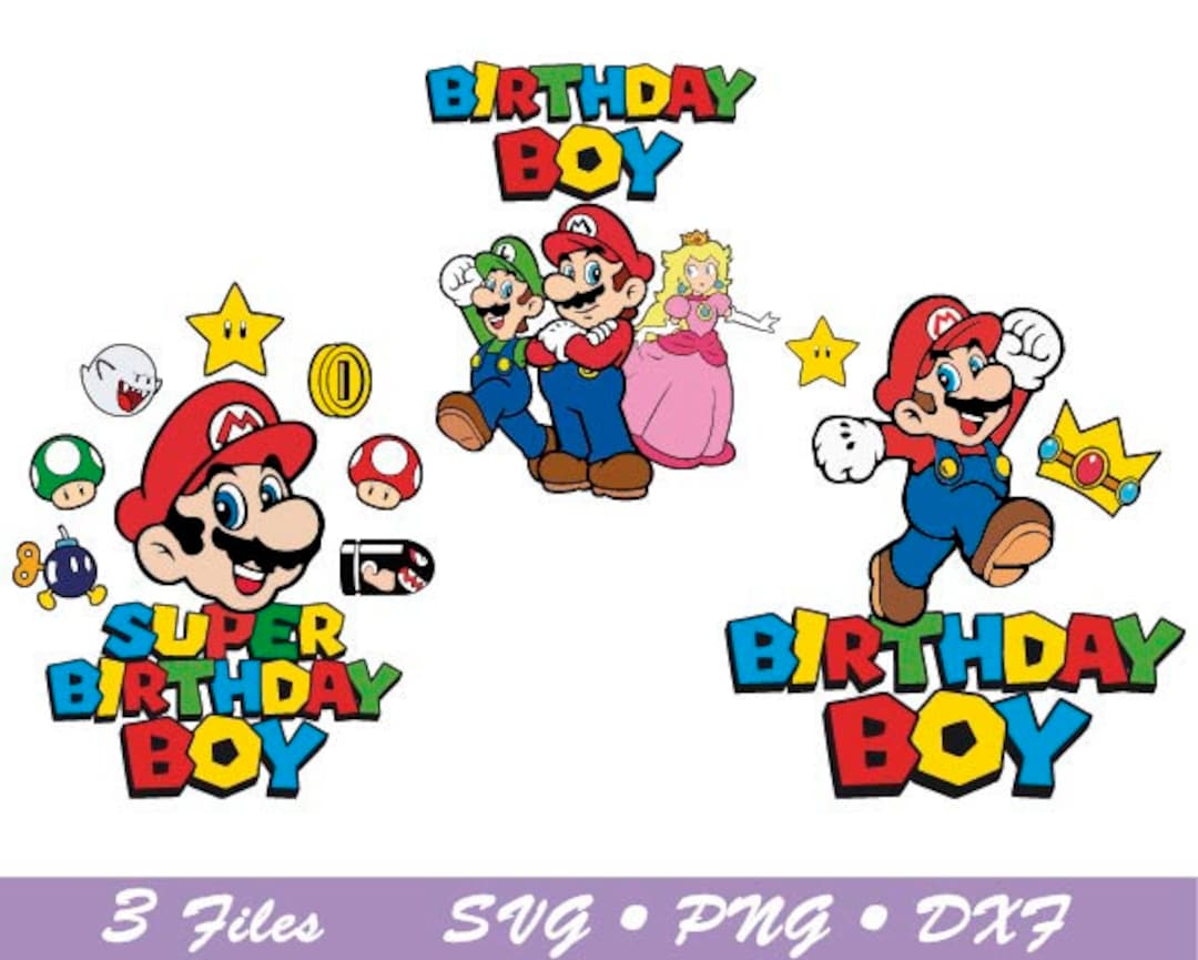 Super Mario Svg, Mario Set, Paper Mario, Luigi, Bros Svg, Princess ...