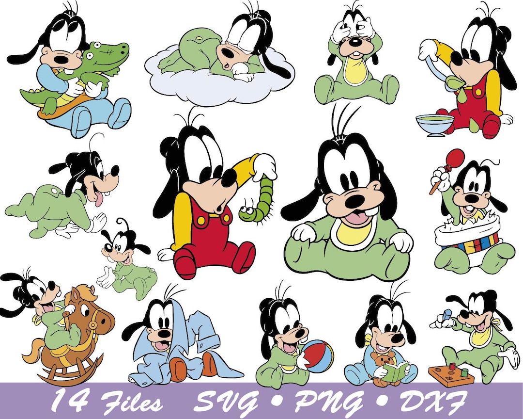 Baby Goofy Svg, Goofy Svg, Mouse Svg, Baby Goofy Png, Baby Goofy Dxf ...