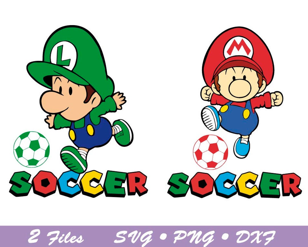 Mario Baby Soccer Svg, Soccer Svg, Birthday Mario Svg, Baby Mario Svg ...