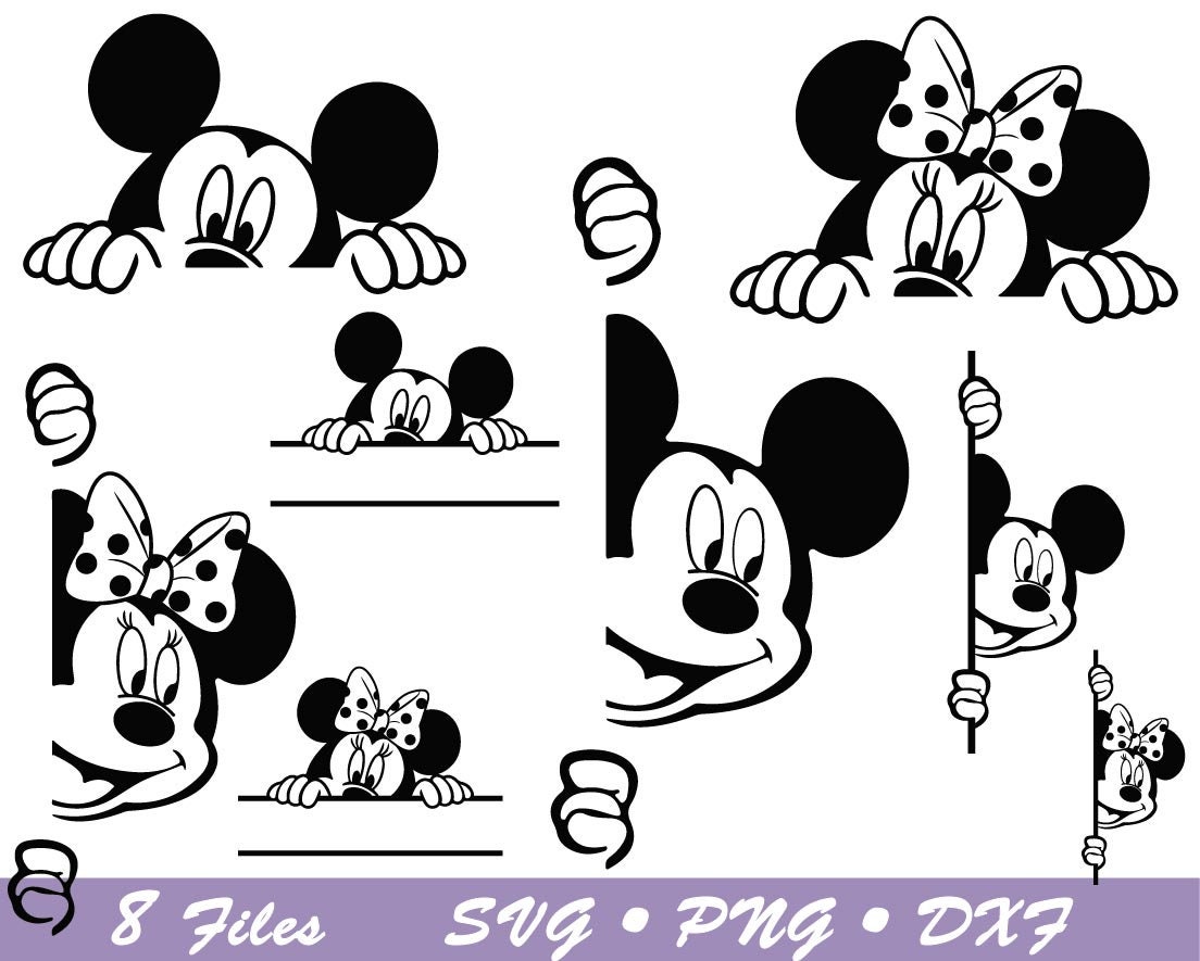 Peeking svg Mouse Face svg Mouse svg Family Birthday Party - Etsy España
