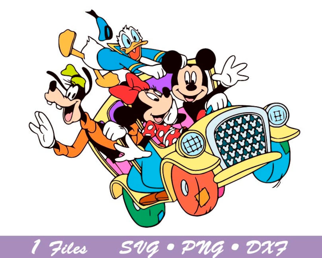Retro Mouse and Friends Svg, Friends Svg, Best Friends Svg, Friendship ...