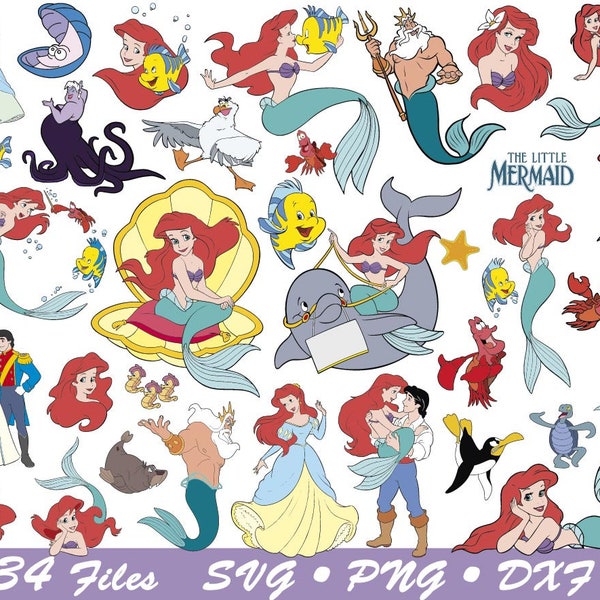 Ariel Svg - Etsy
