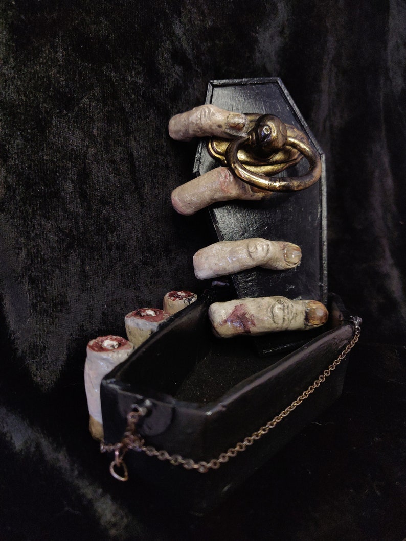 Finger Coffin Handmade Scary Jewelry Box With Fingers - Etsy