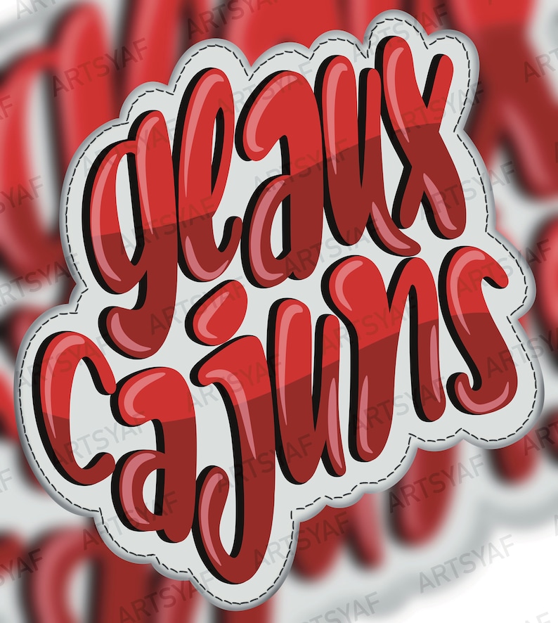 Geaux Cajuns Ragin Cajun Sublimation PNG. Sublimation Design for Shirts ...