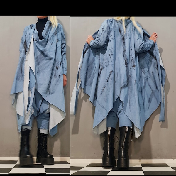 Grunge Denim Jacket - Etsy