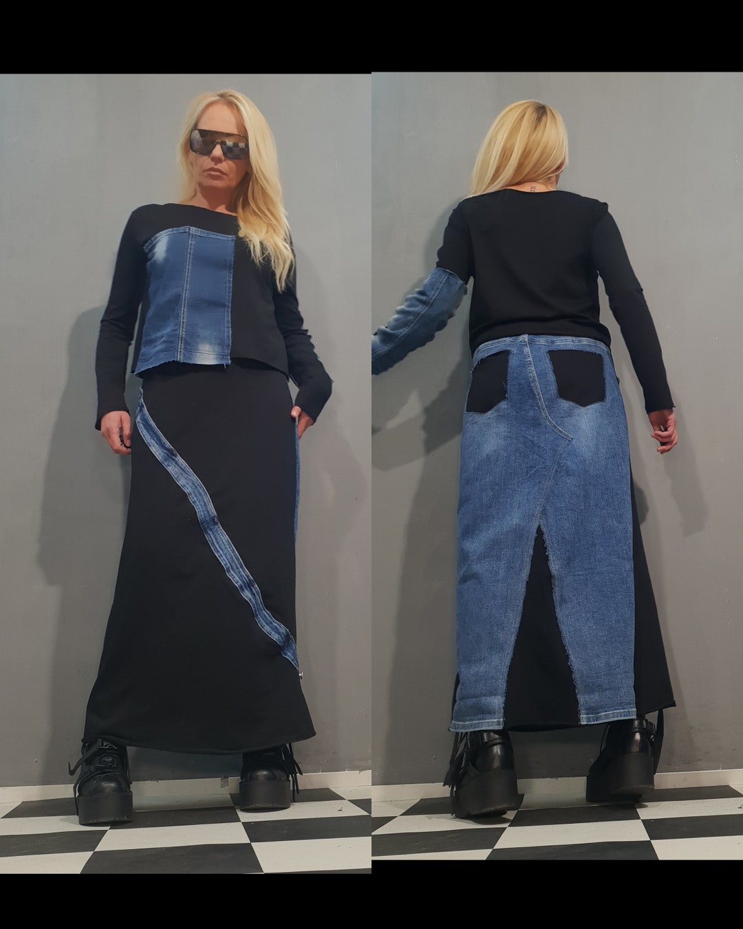 Avant Garde Women Set, Women Skirt Outfit, Women Fashion Set ...