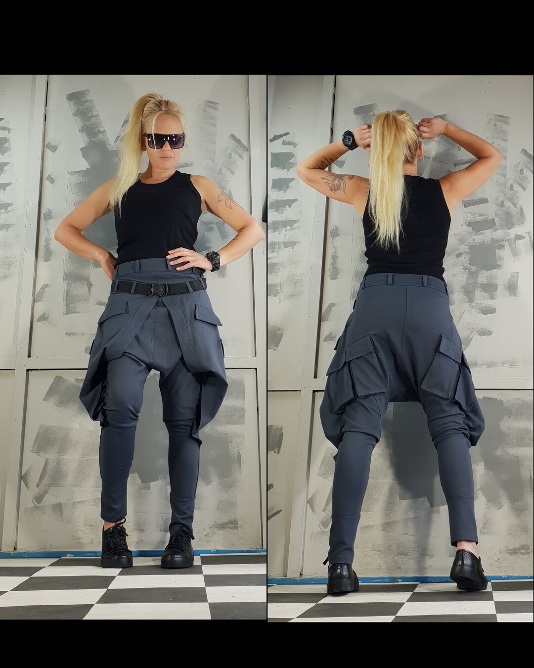 Drop Crotch Trousers, Extravagant Pants, Avant Garde Trousers, Gothic ...