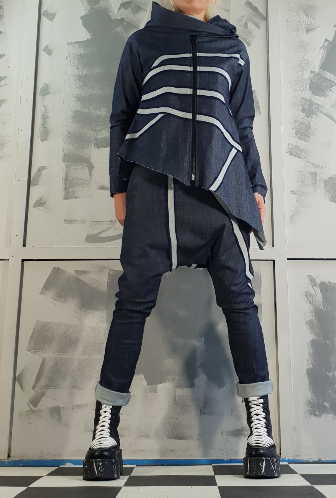 Avant Garde Two Parts Set Extravagant Women Costume Avant - Etsy