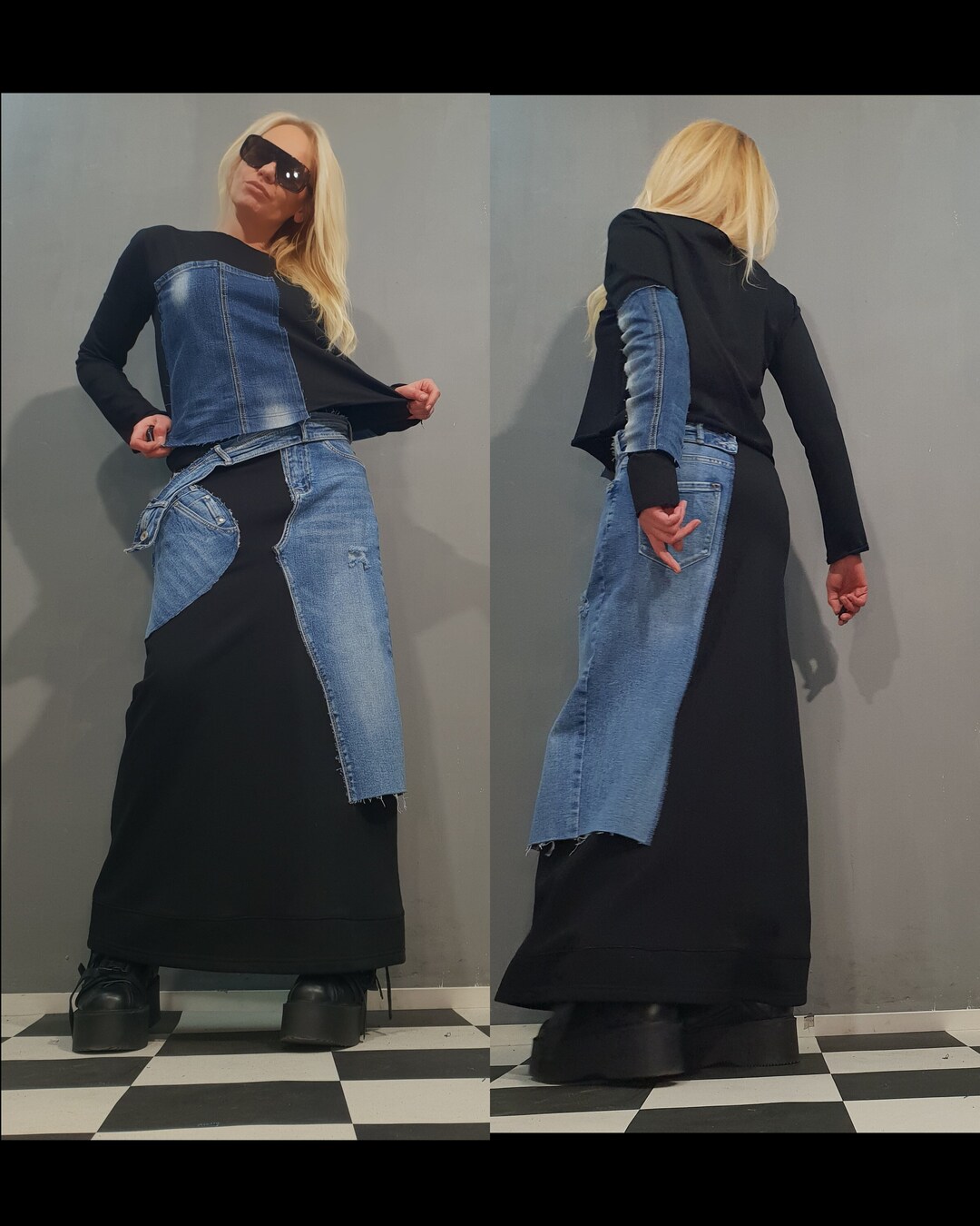 Avant Garde Women Set, Women Skirt Outfit, Women Fashion Set ...