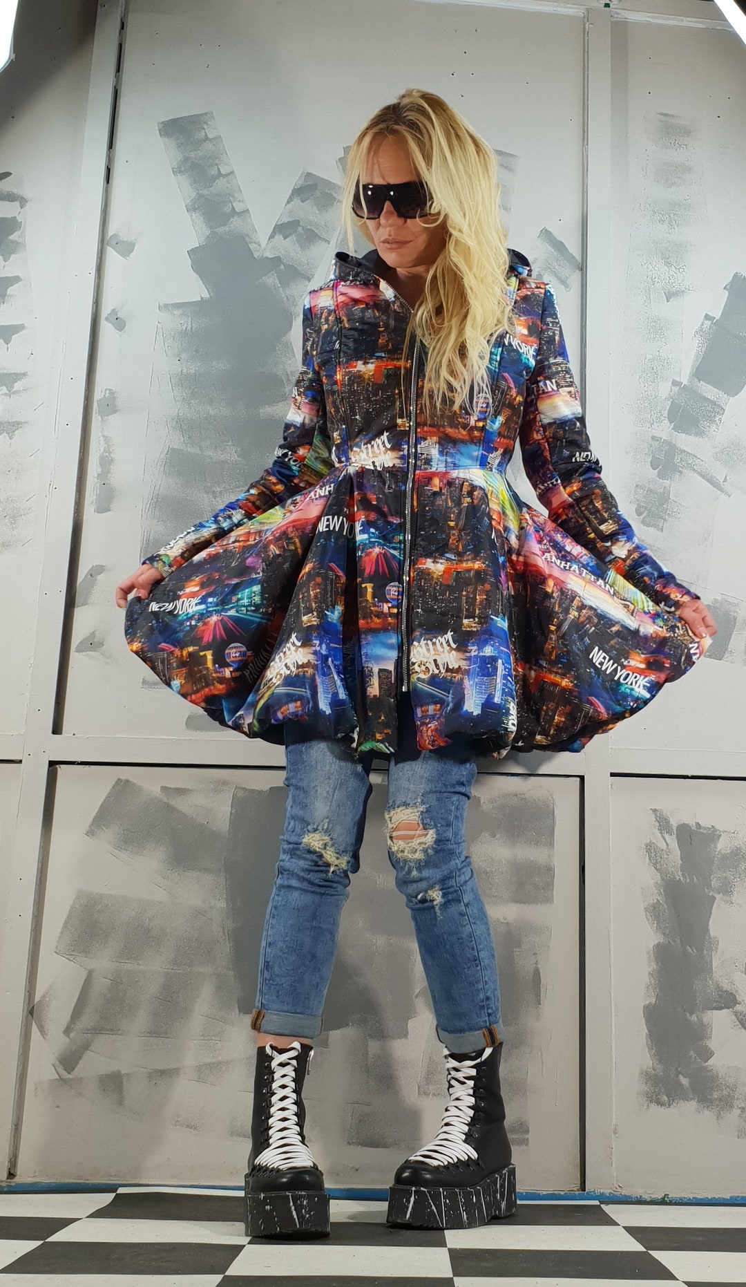 Quilted Asymmetric Jacket, Hoodie Jackets, Jacket/dress ,zipper Spring ...