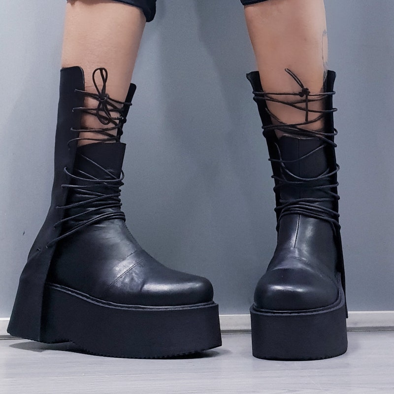 Platform Boots - Etsy