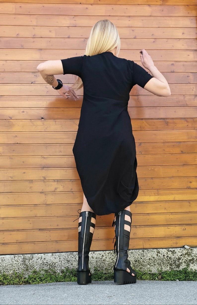 Avant Garde Cotton Tunic Dress: Asymmetrical Gothic Oversize - Etsy