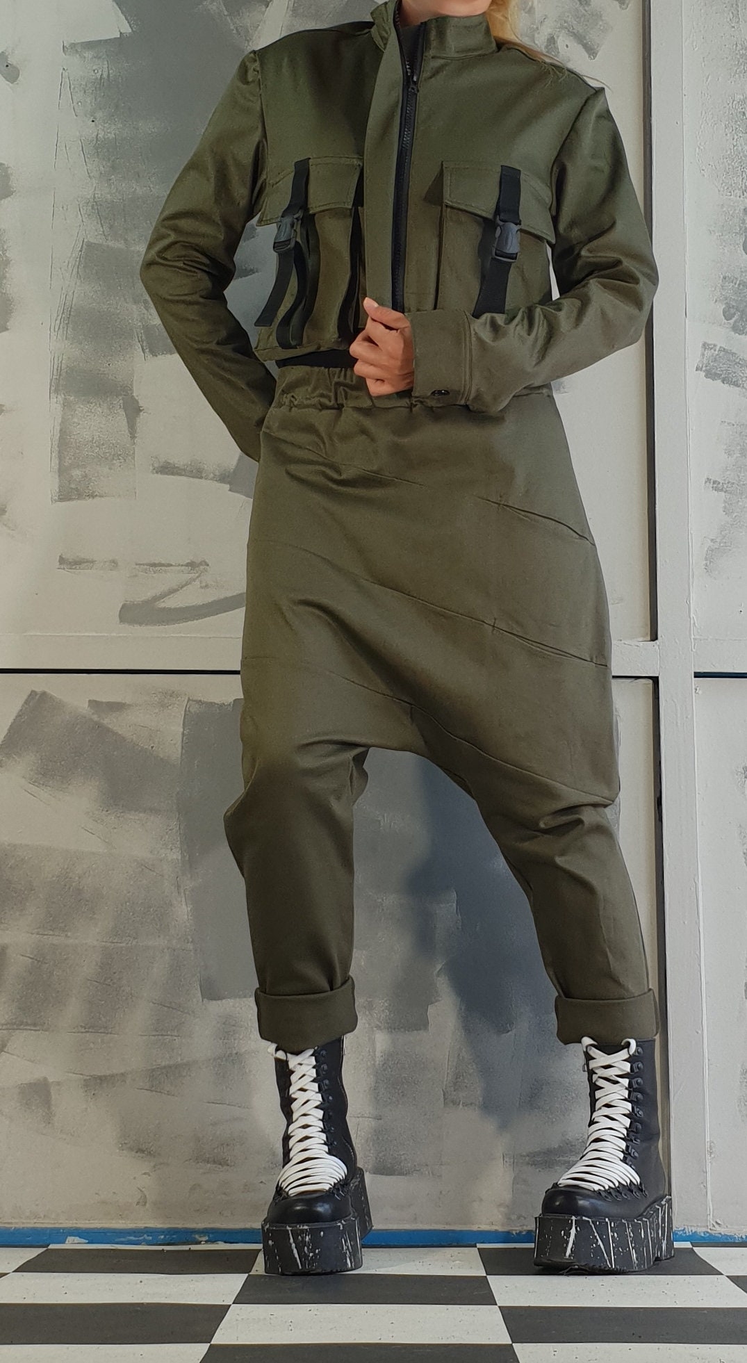 Two Piece Loose Set Avant Garde Woman Set Extravagant - Etsy